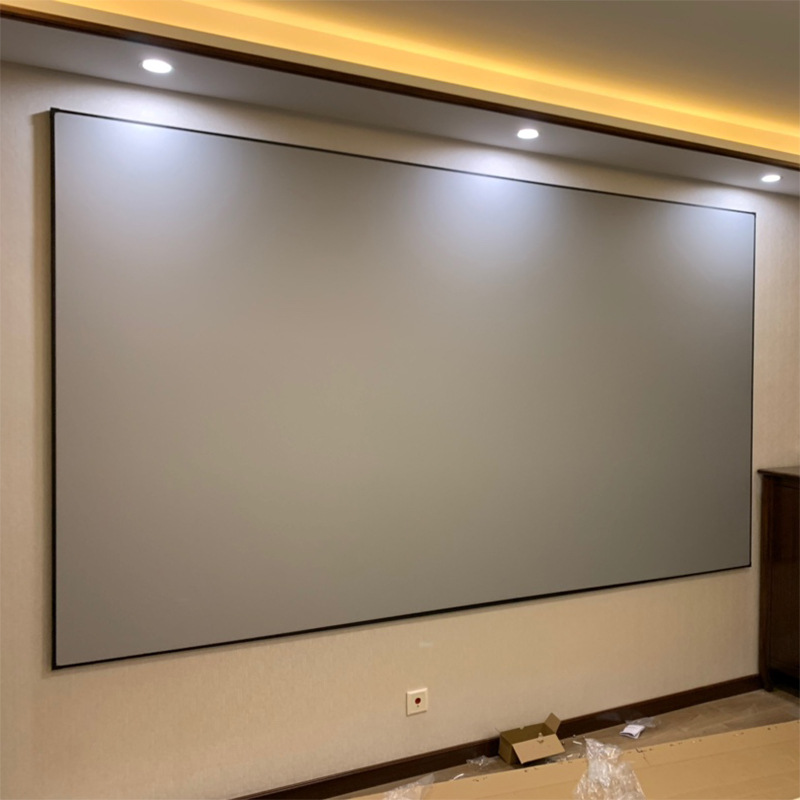 4K projector picture frame curtain projection screen | projector ...