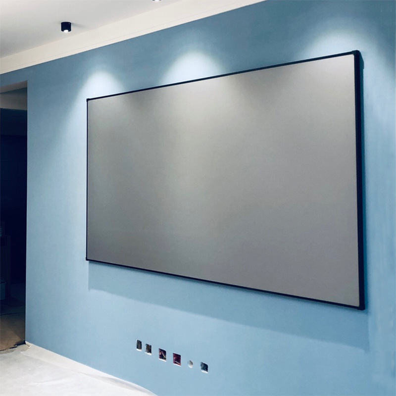 4K projector picture frame curtain projection screen | projector ...